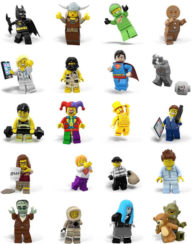 Nieuwe LEGO Minifiguren stickers op Facebook - Bouwsteentjes.info