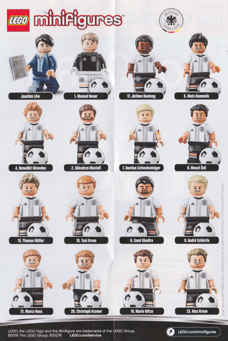Alle details van de LEGO DFB minifigures series - Bouwsteentjes.info
