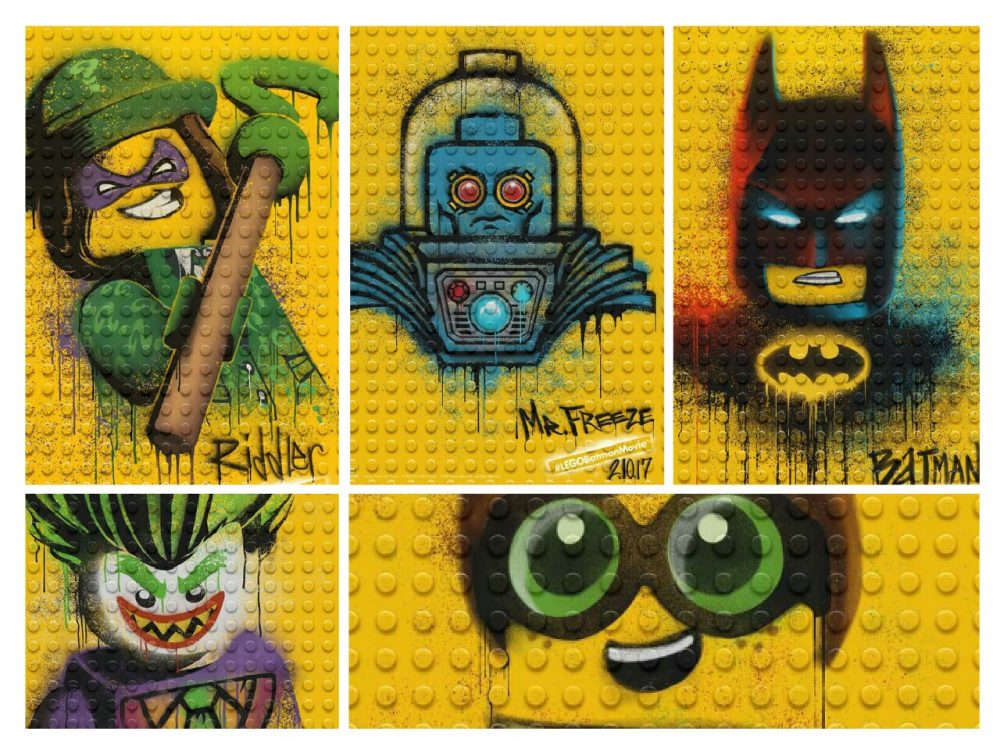 The LEGO Batman Movie posters, maar dan in graffiti stijl ...