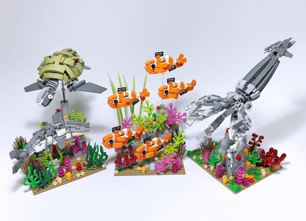 Uitgelicht: LEGO Ideas Deep Blue Sea Creatures - Bouwsteentjes.info