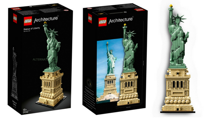 [HD Visuals] LEGO Architecture 21042 Statue of Liberty - Bouwsteentjes.info