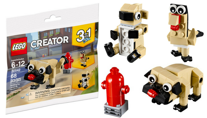 Gratis LEGO Creator 30542 Cute Pug - Bouwsteentjes.info