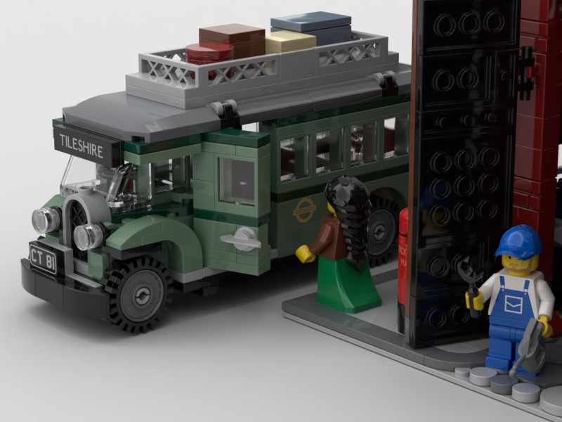 [Uitgelicht] LEGO Ideas Vintage Bus Garage - Bouwsteentjes.info